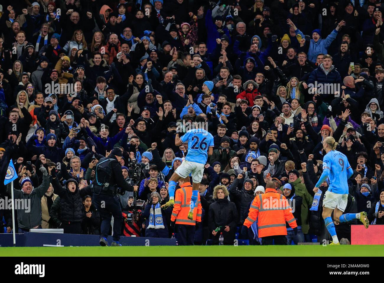 Manchester, UK. 19th Jan, 2023. Riyad Mahrez #26 of Manchester City ...