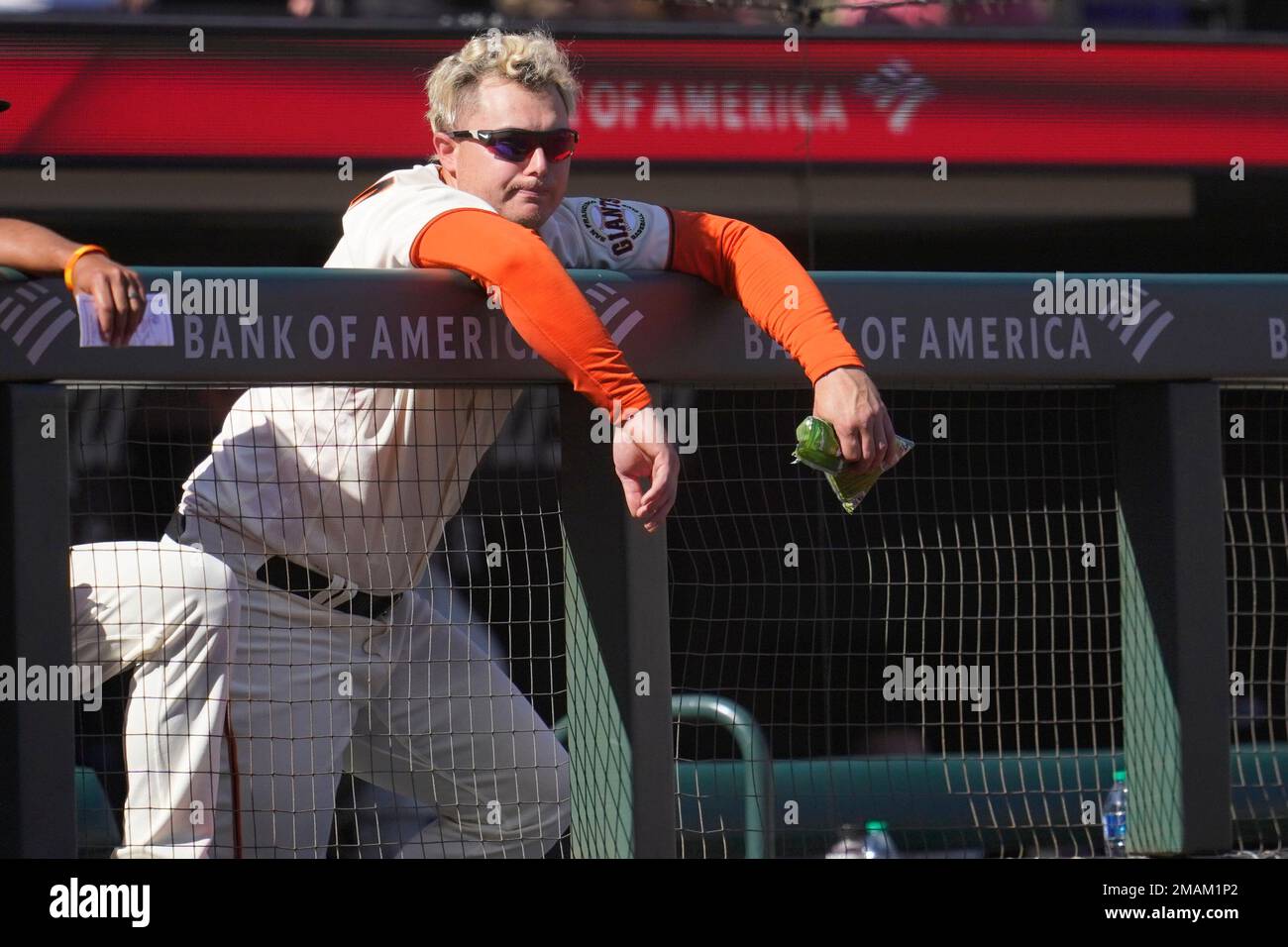 San Francisco Giants' Joc Pederson during a baseball game against the ...