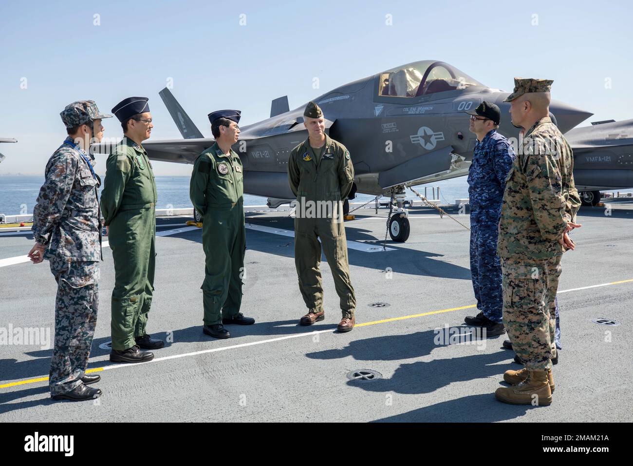 U.S. Marine Corps Col. Derek Brannon, commanding officer of Marine ...
