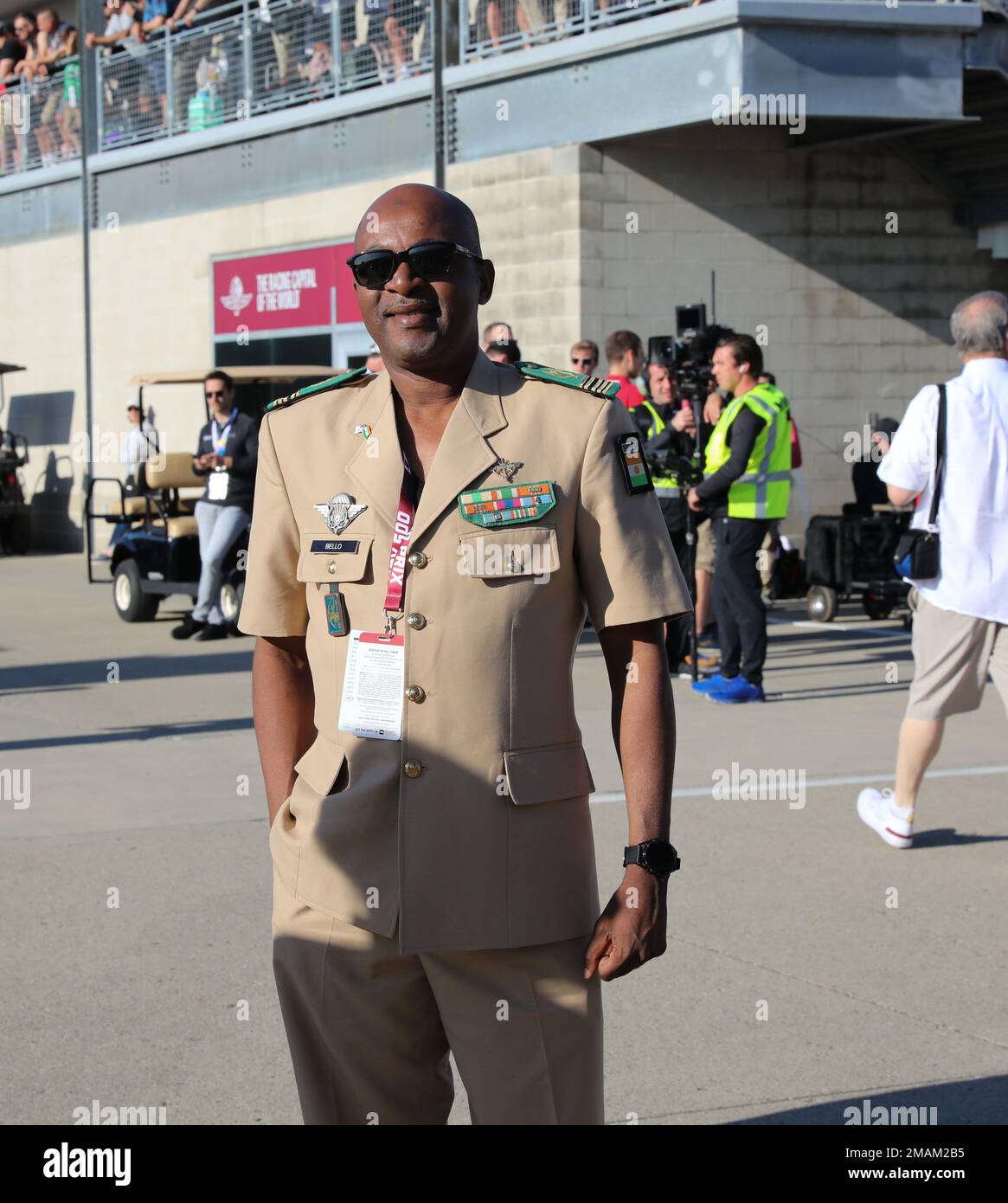 Colonel Aboul Hassan Bello Garba, commander in training for the Niger ...