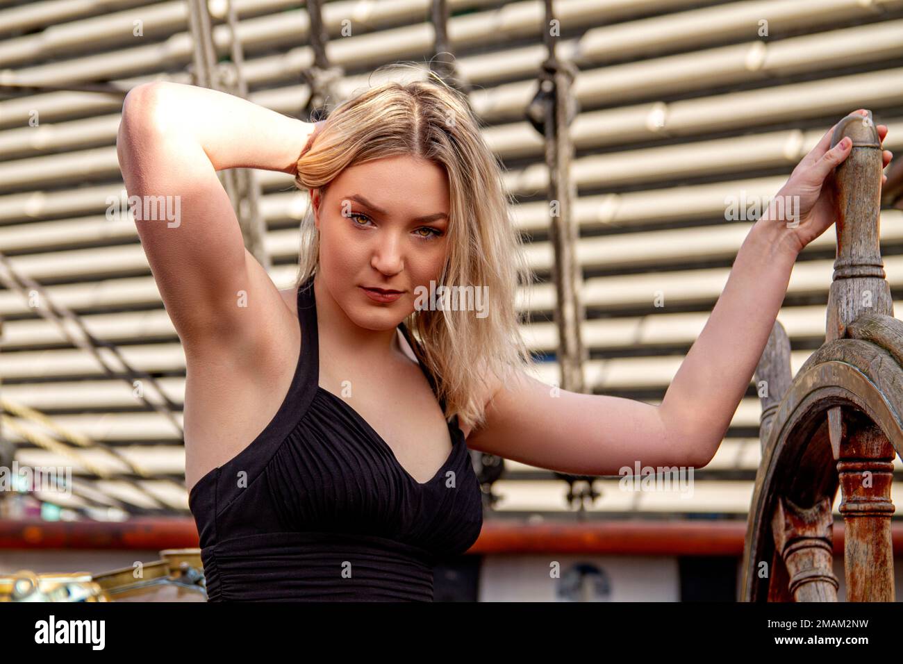 Hayleigh Young, a beautiful and fashionable woman board the RRS ...