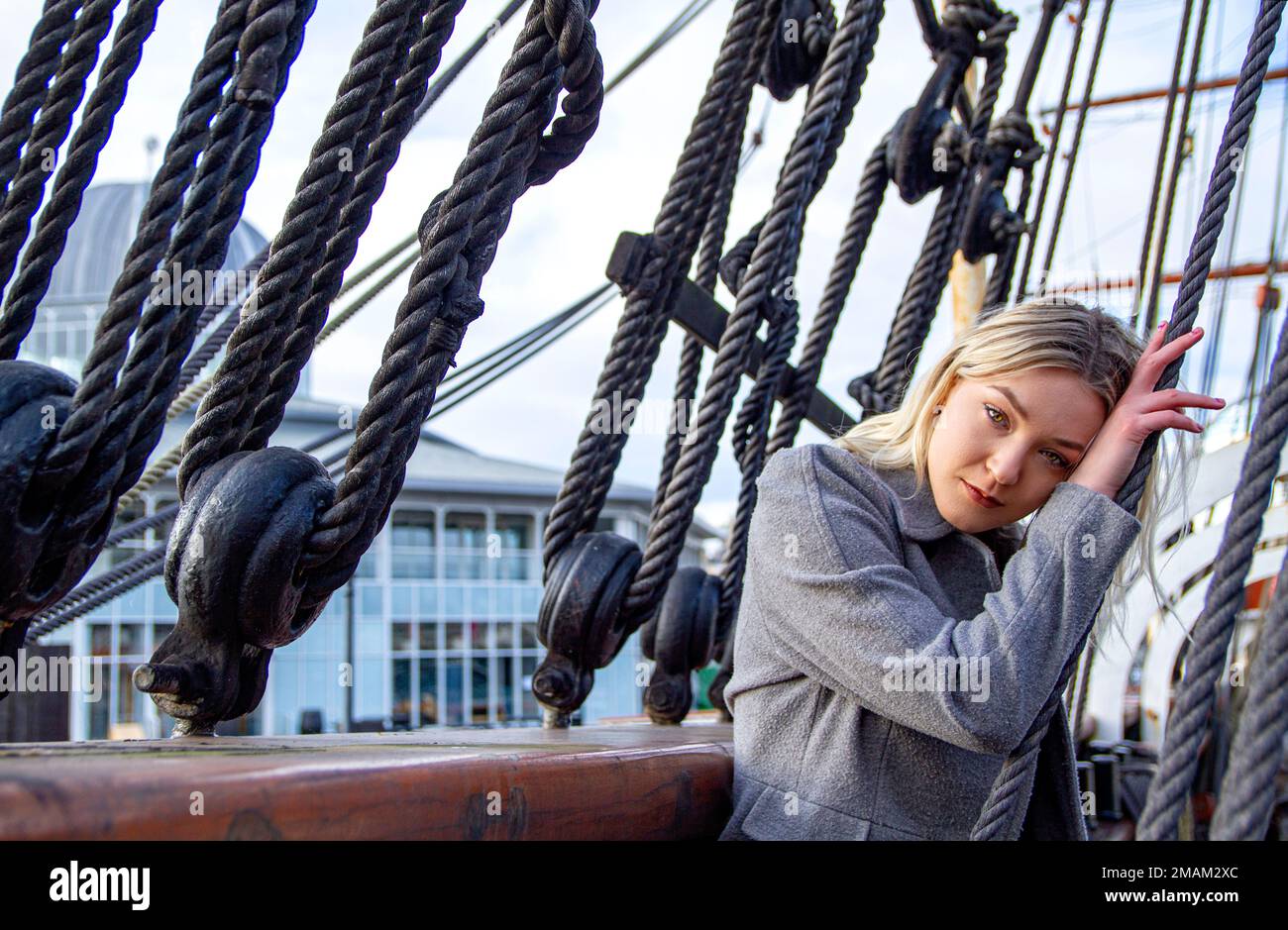 Hayleigh Young, a beautiful and fashionable woman board the RRS ...
