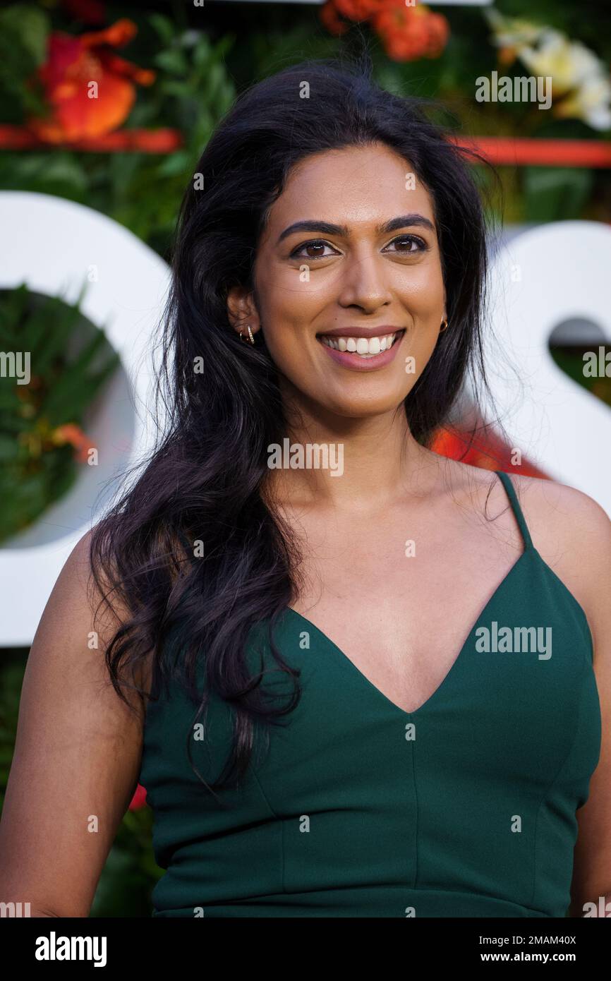 Crystelle Pereira poses for photographers upon arrival for the World premiere of the film ...