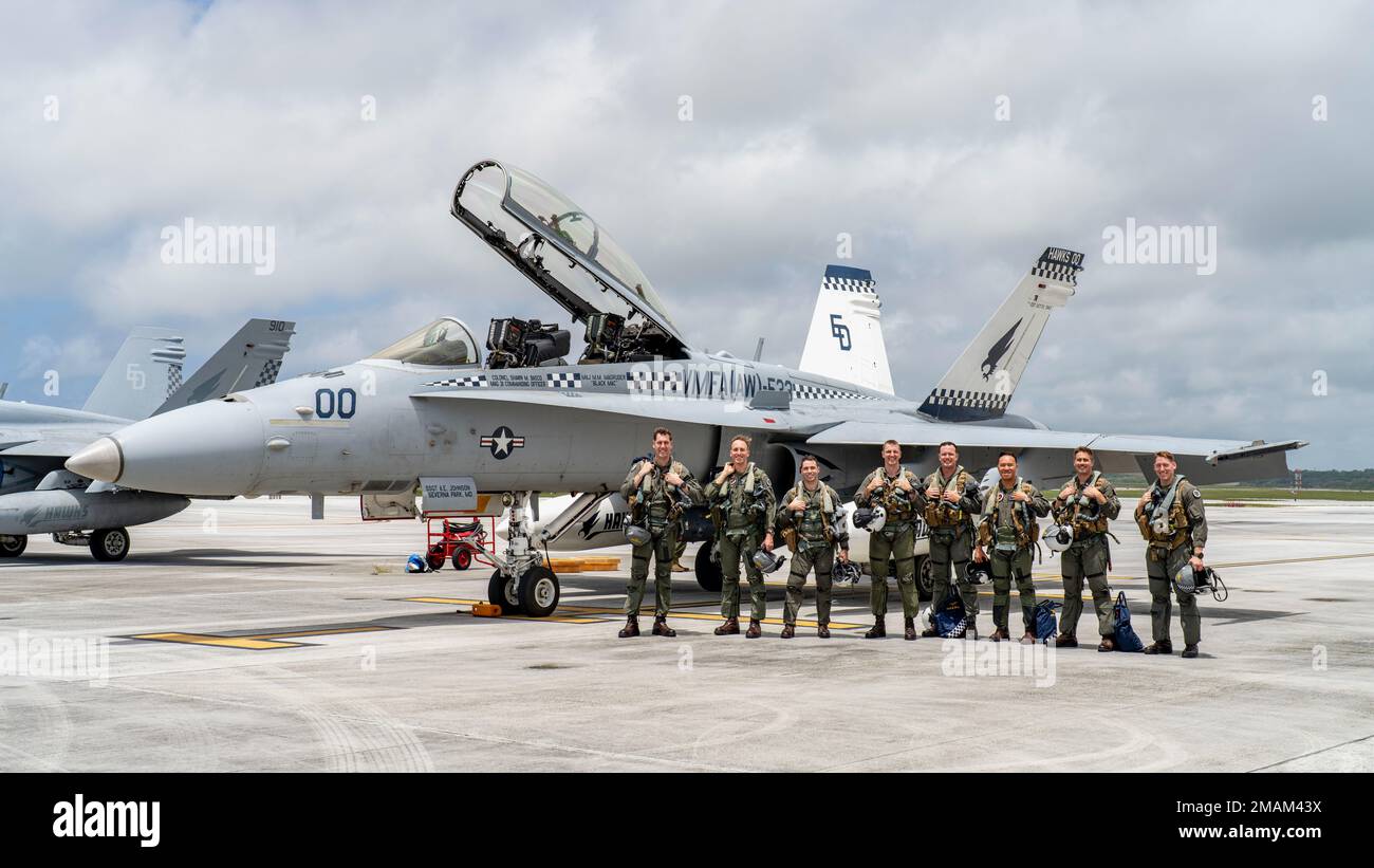 U.S Marine F/A-18D Hornet pilots with Marine All Weather Fighter Attack ...