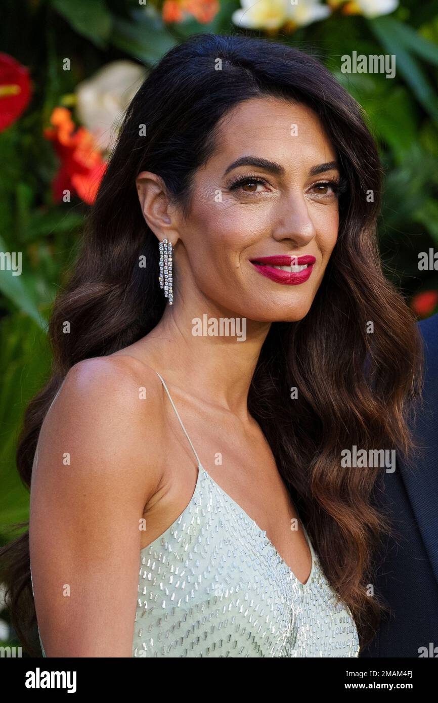 Amal Clooney poses for photographers upon arrival for the World ...