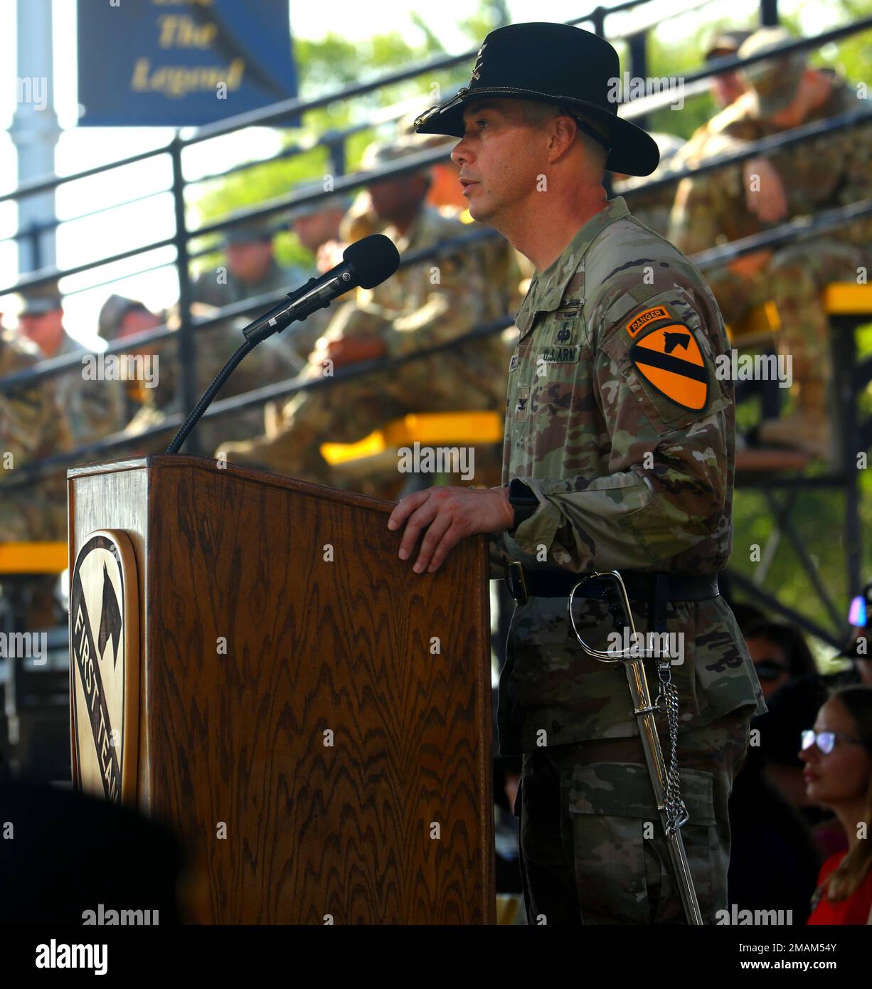 The 3rd Brigade Combat Team, 1st Cavalry Division, hosts a change of ...