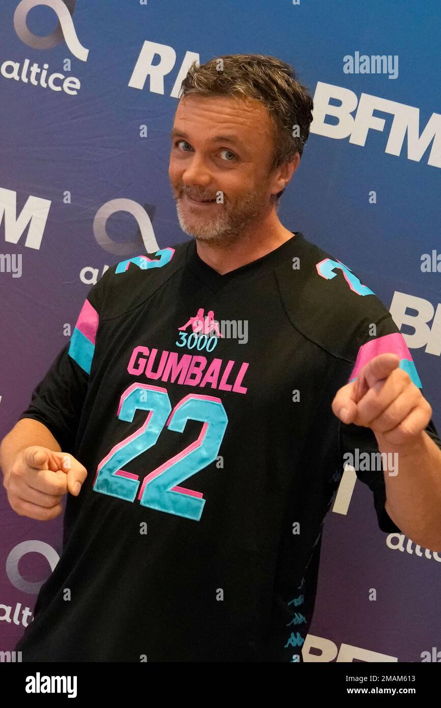 Youtuber Francois Dequidt known as "POG" poses during the presentation ...