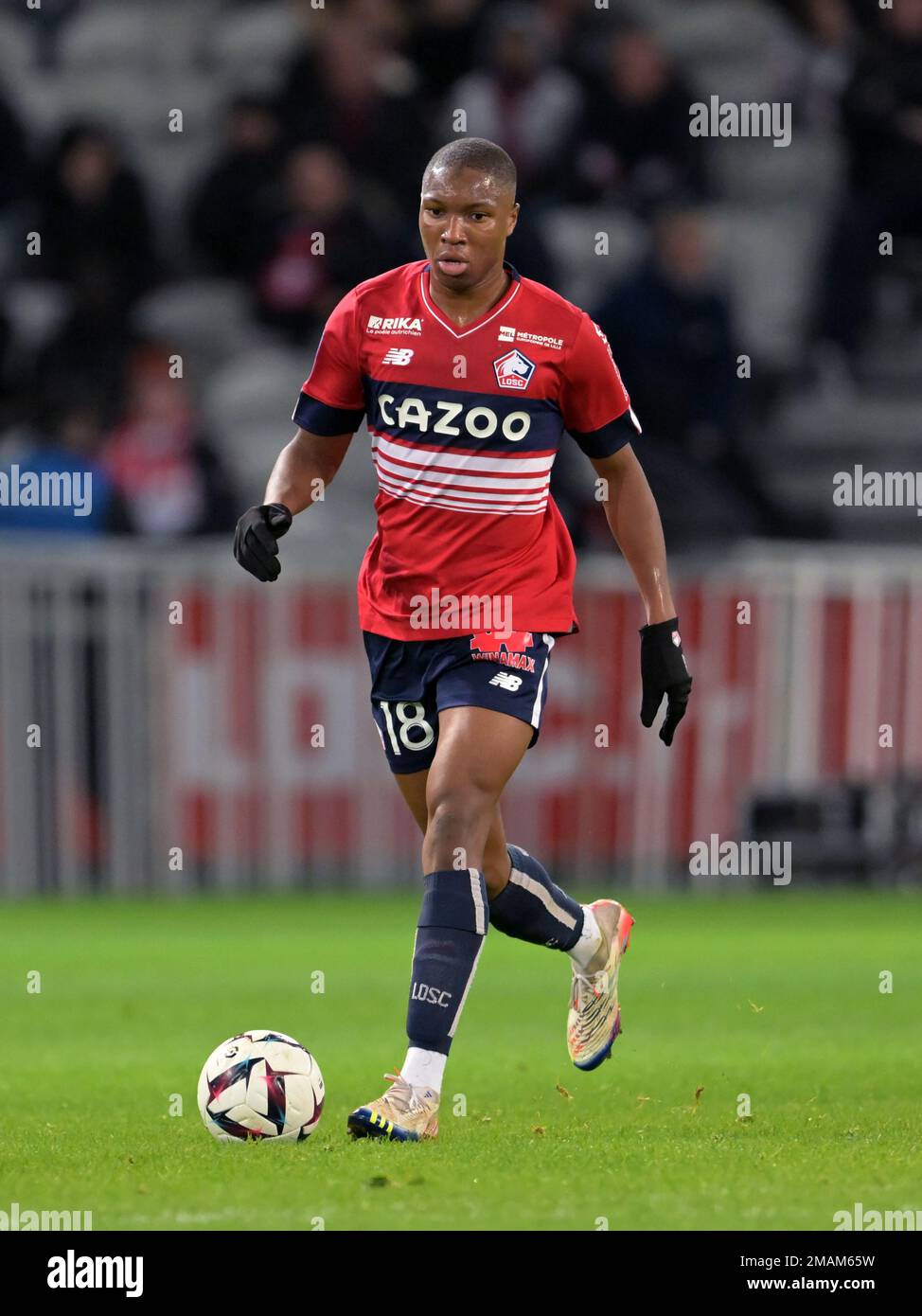 LILLE - Bafode Diakite of LOSC Lille during the French Ligue 1 match ...
