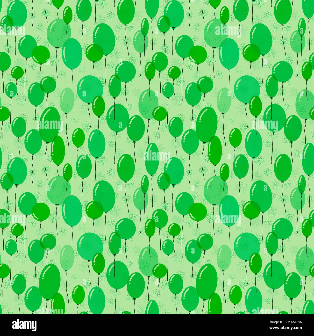 Cartoon festive balloons seamless birthday pattern for wrapping paper ...