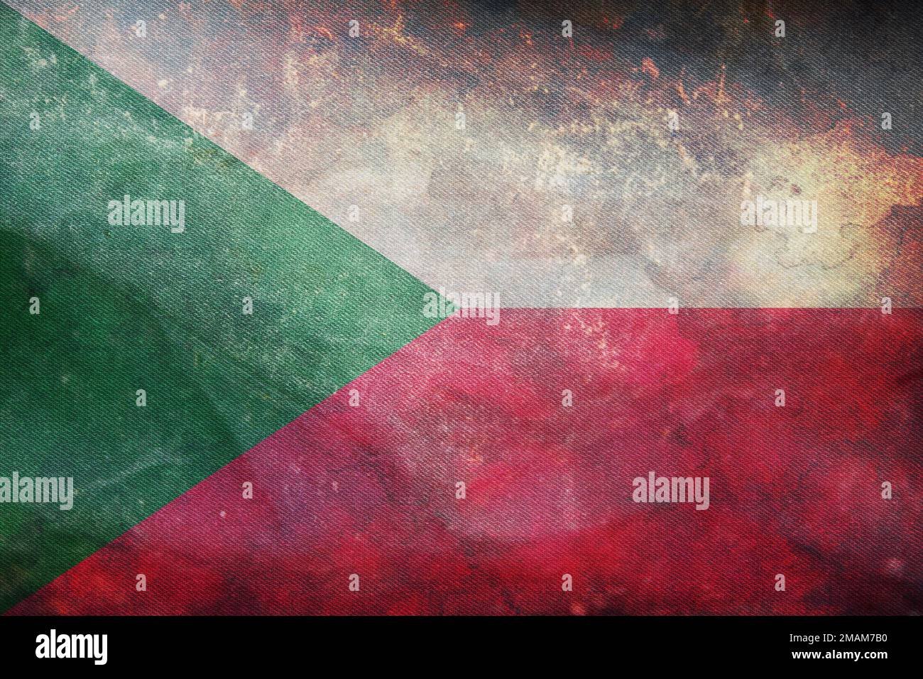 Top view of flag La Tebaida, Quindio Colombia. Colombian travel and ...