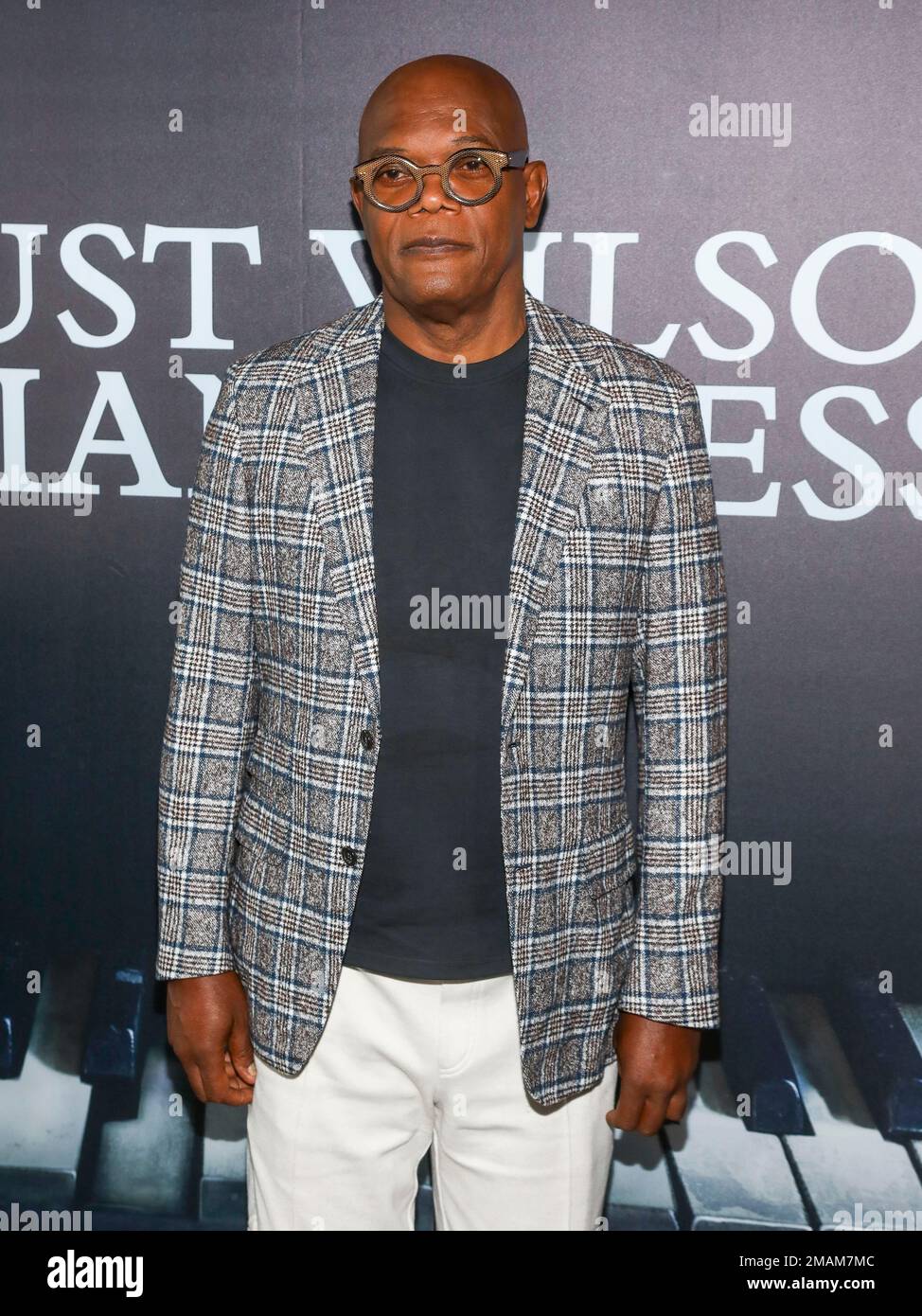 Actor Samuel L. Jackson attends a press conference for "The Piano ...