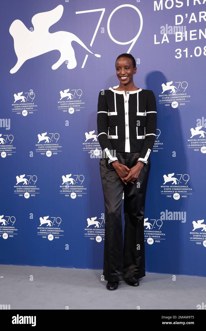 Kayije Kagame poses for photographers upon arrival at the photo call ...