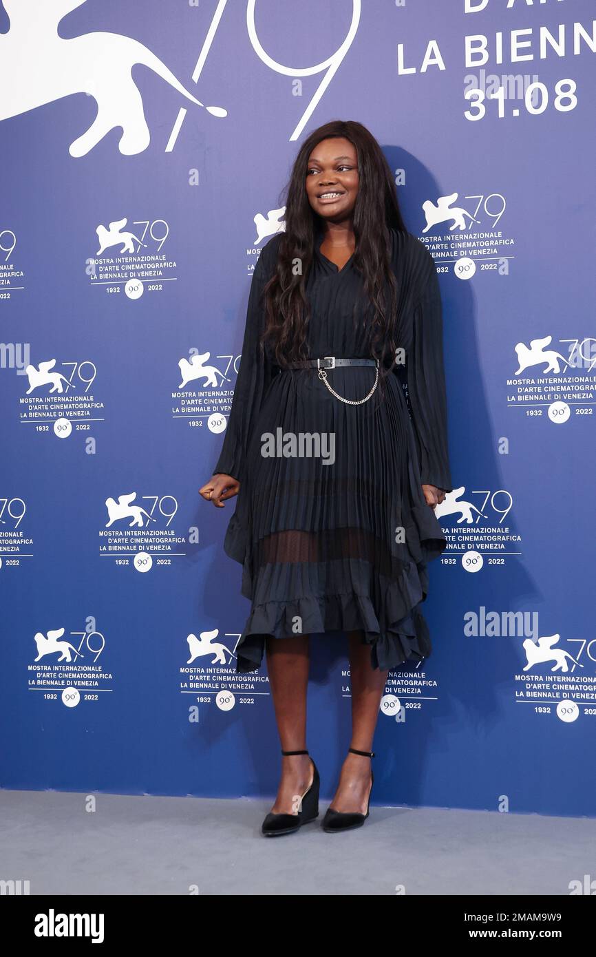 Guslagie Malanda poses for photographers upon arrival at the photo call ...