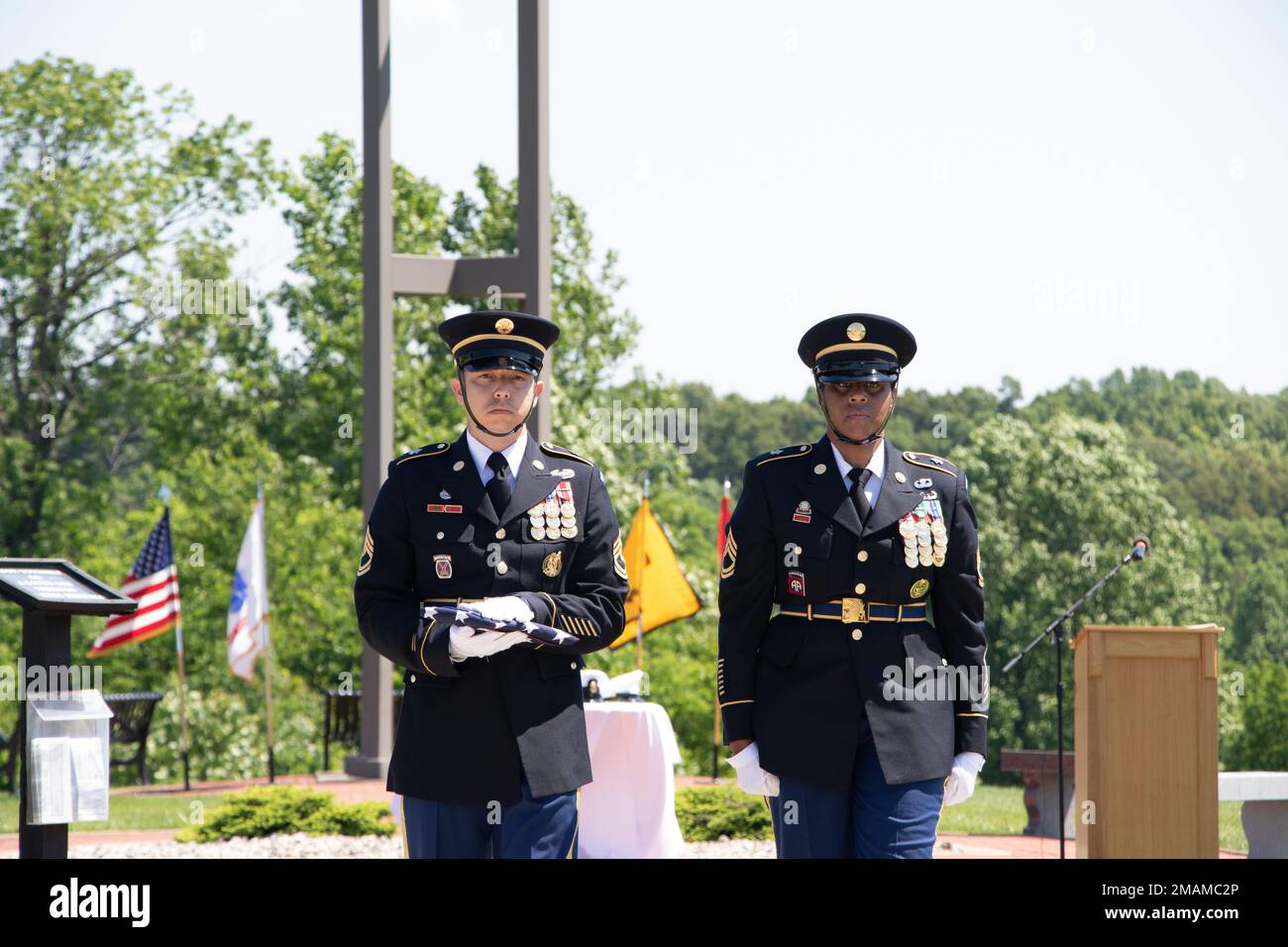 U.S. Army Human Resource Command Honor Guard conclude a traditional ...