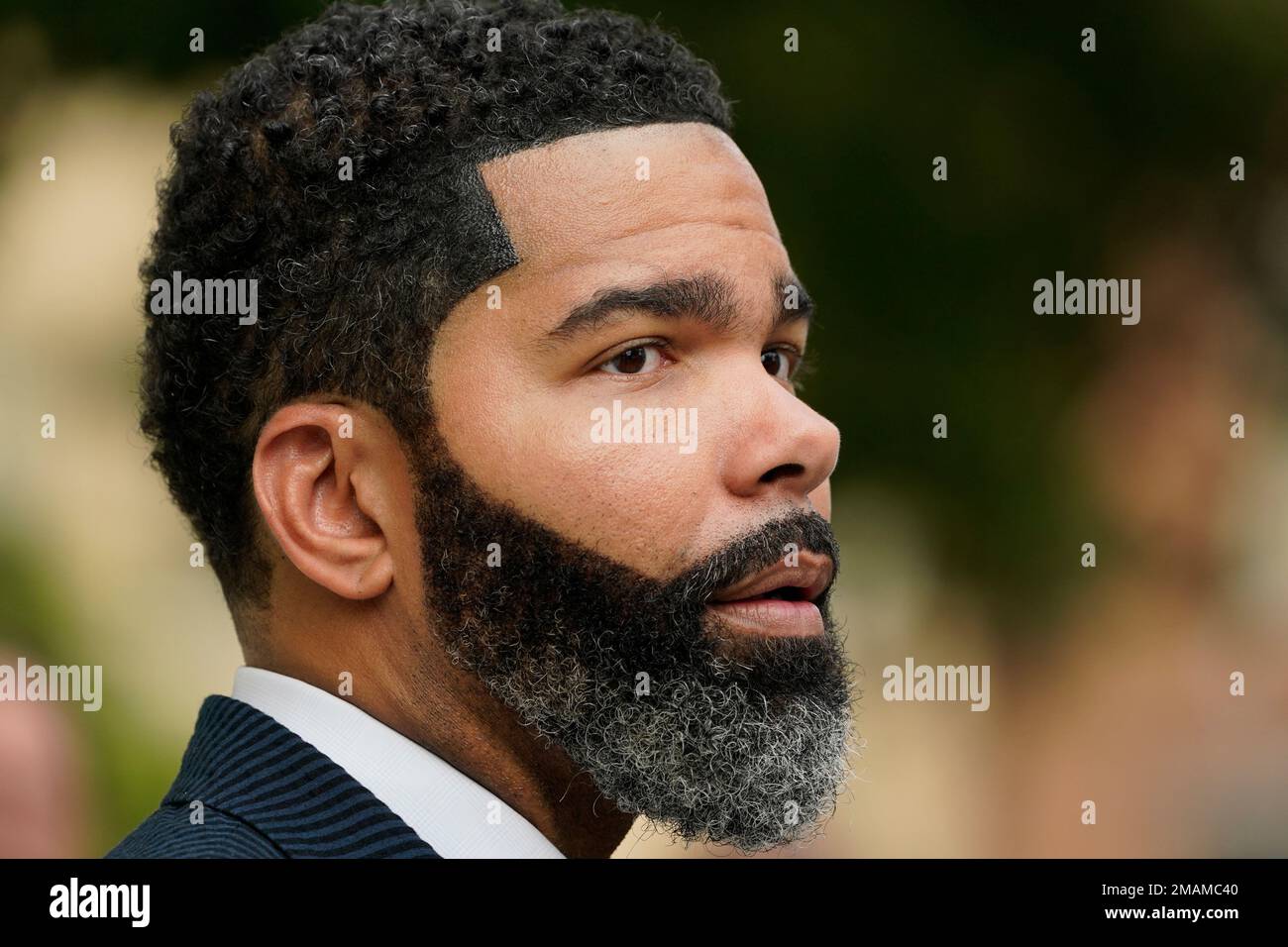 Mayor Chokwe Antar Lumumba speaks during a news conference at City Hall ...