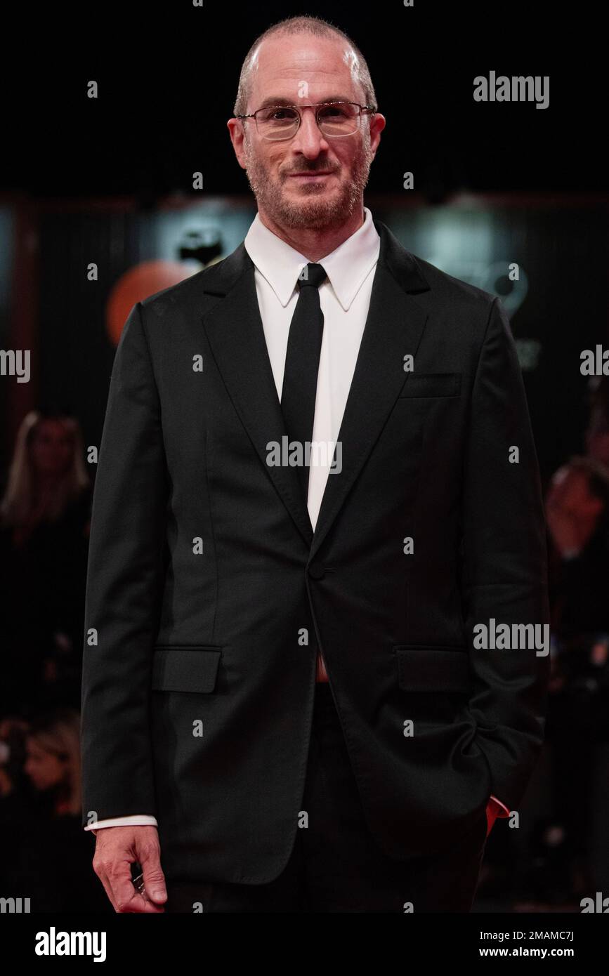 Director Darren Aronofsky poses for photographers upon arrival at the ...
