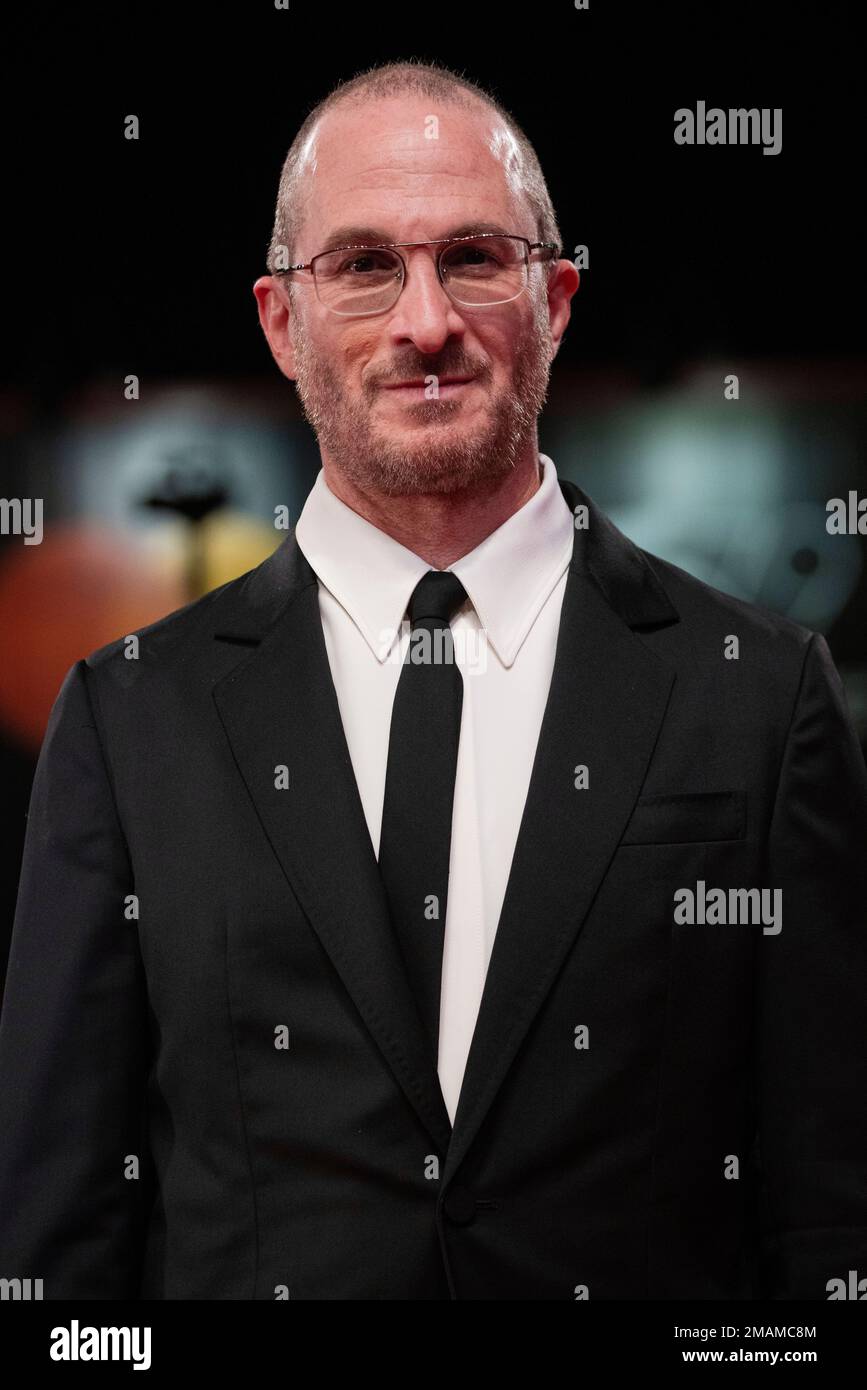Director Darren Aronofsky poses for photographers upon arrival at the ...