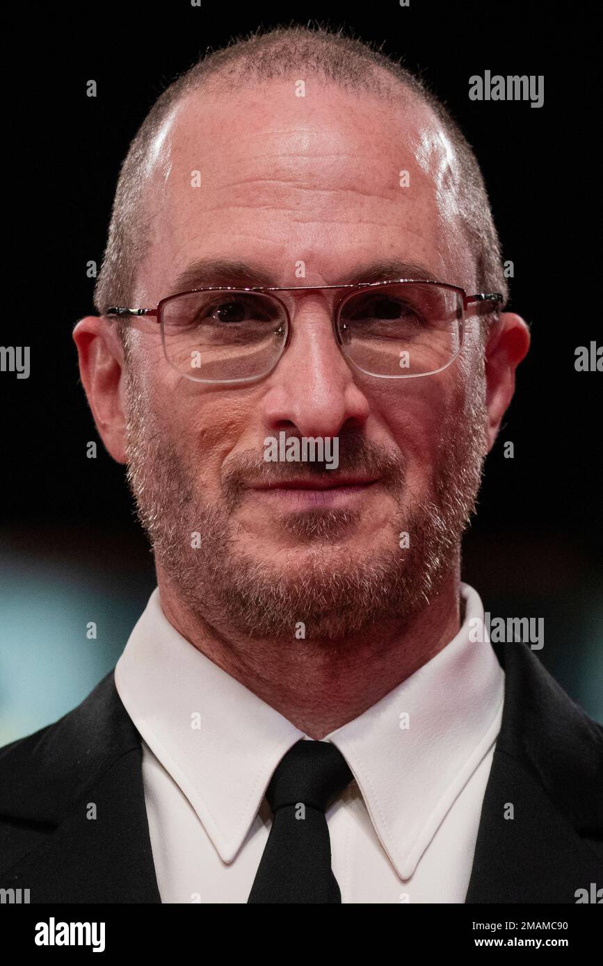 Director Darren Aronofsky poses for photographers upon arrival at the ...