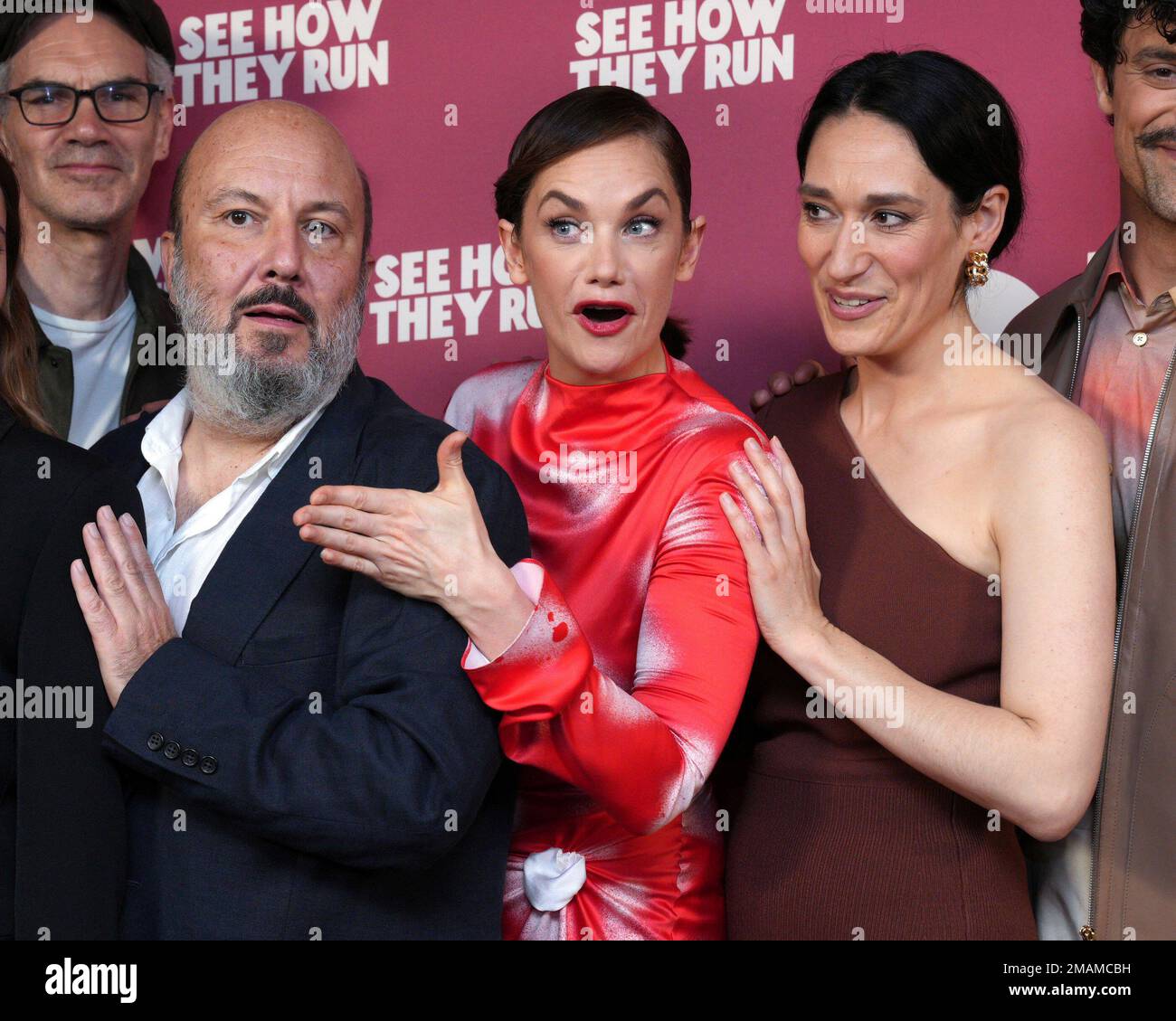 Angus Wright, from left, Paul Chahidi, Ruth Wilson, Sian Clifford and ...
