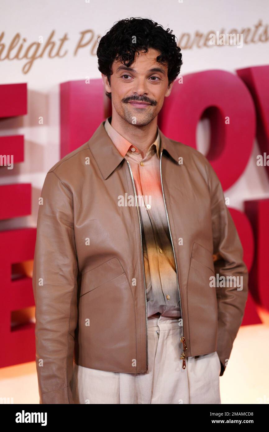 Jacob Fortune Lloyd Poses For Photographers Upon Arrival At The London Premiere Of The Film See