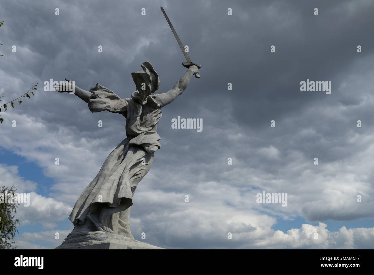 Russia, Volgograd,Sculpture Motherland Calls - compositional center of ...