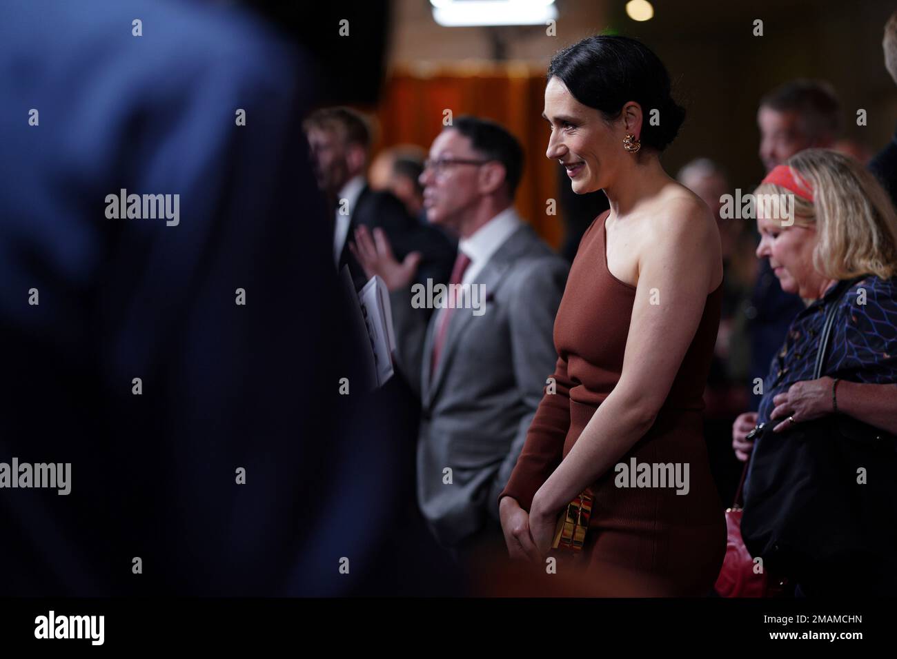 Sian Clifford is interviewed upon arrival at the London premiere of the ...