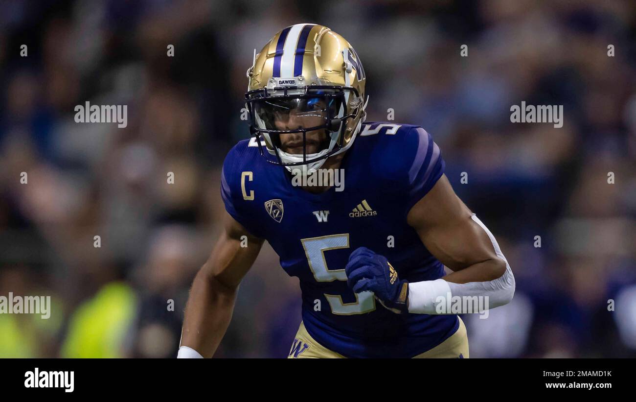 Washington defensive back Alex Cook is pictured during an NCAA football ...