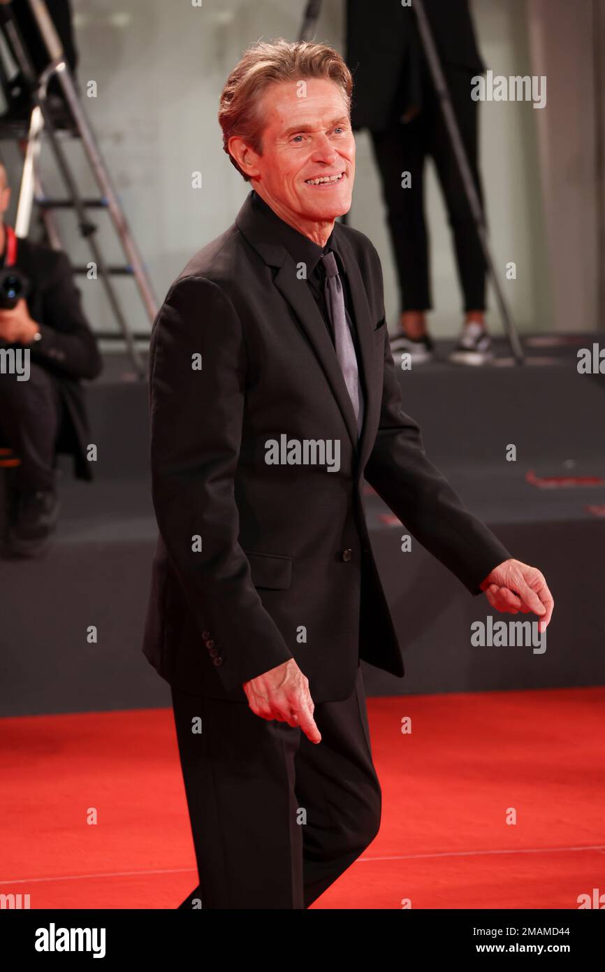 Willem Dafoe poses for photographers upon arrival at the premiere of the film 'Dead For A Dollar ...