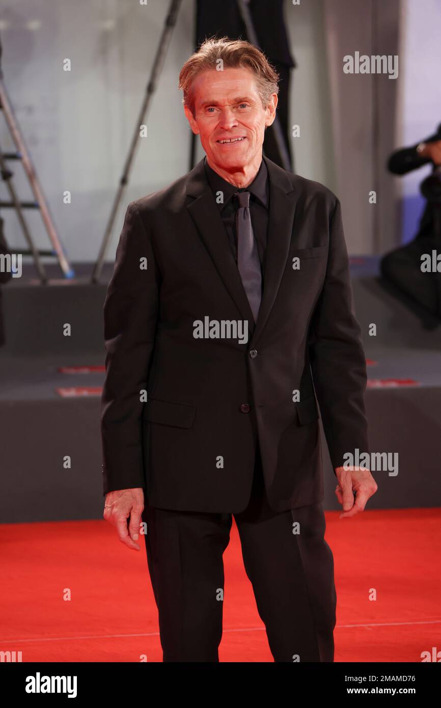 Willem Dafoe poses for photographers upon arrival at the premiere of the film 'Dead For A Dollar ...