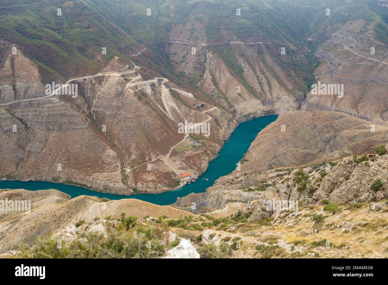 Sulak canyon. One of the deepest canyons in the world and the deepest ...
