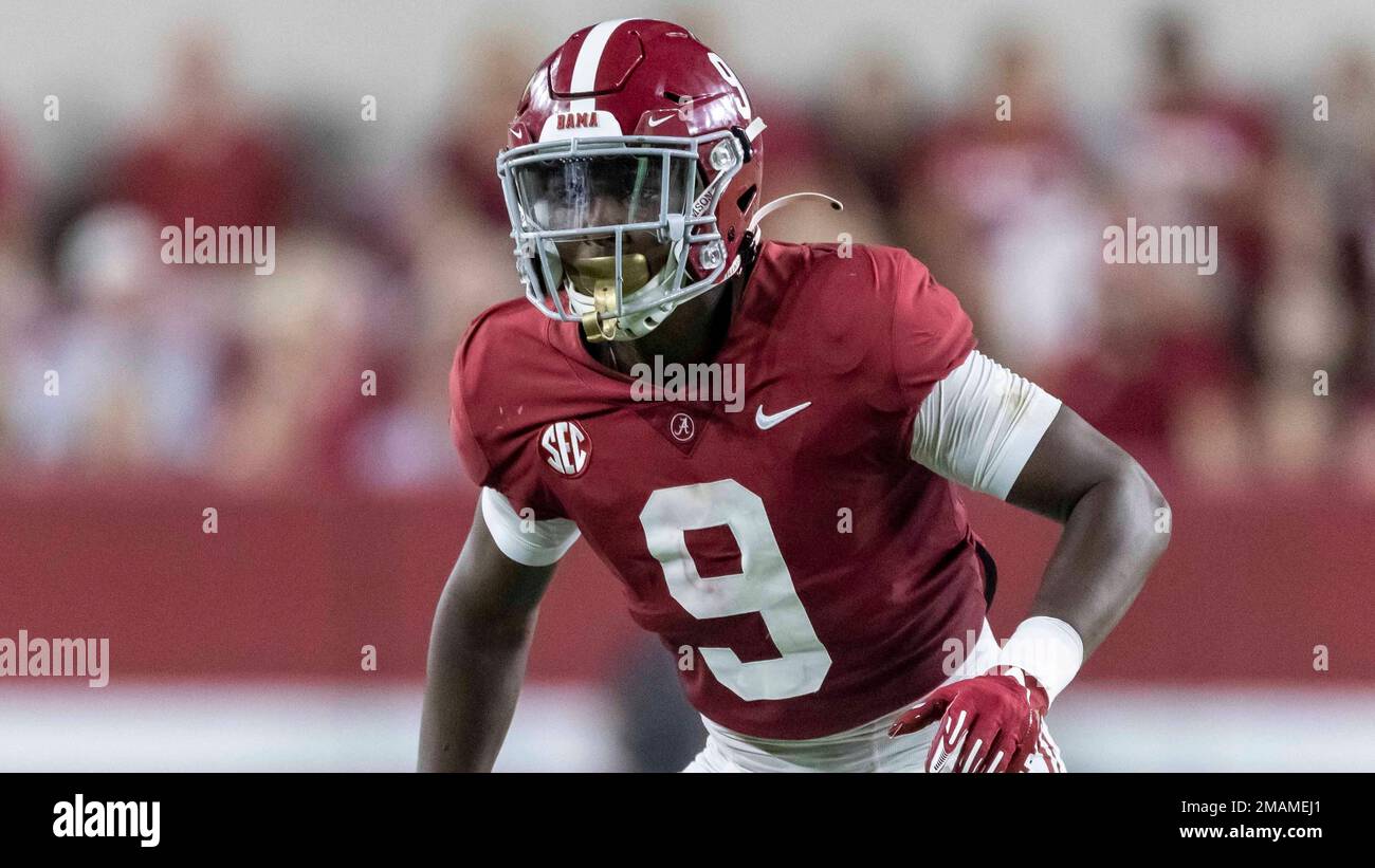 Alabama defensive back Jordan Battle (9) during the first half of an ...