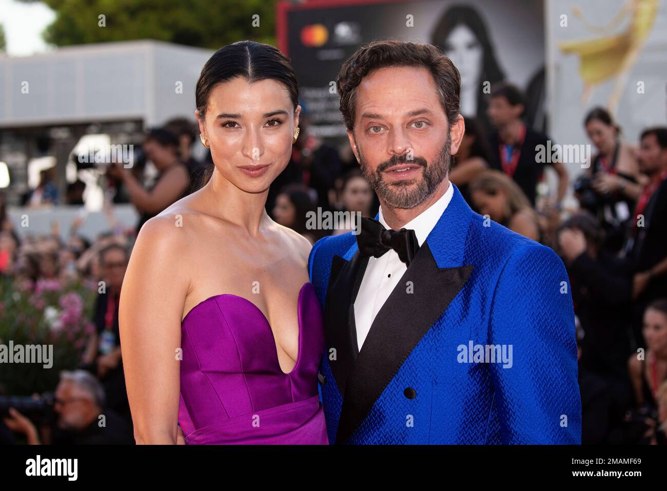 Nick Kroll and Lily Kwong pose for photographers upon arrival at the ...