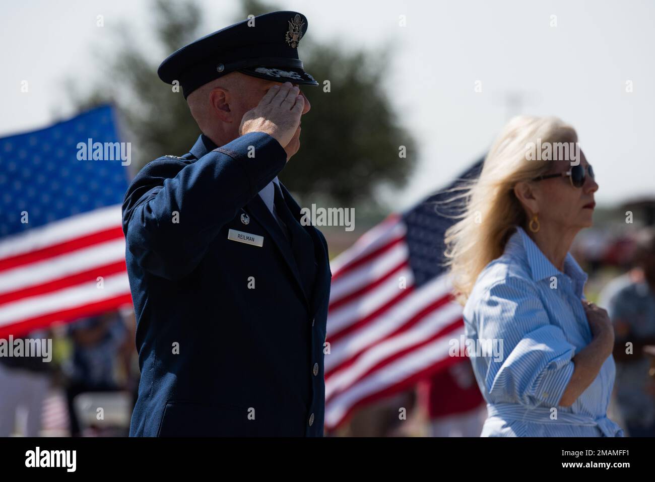 U.S. Air Force Col. Matthew Reilman, 17th Training Wing commander ...
