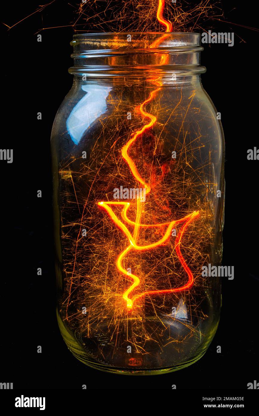 Captured in a jar hi-res stock photography and images - Alamy