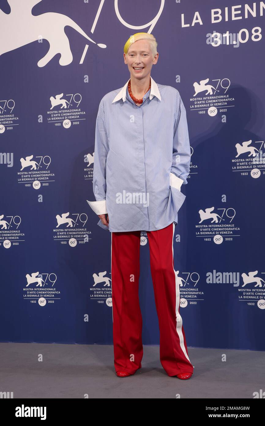 Tilda Swinton poses for photographers at the photo call for the film ...
