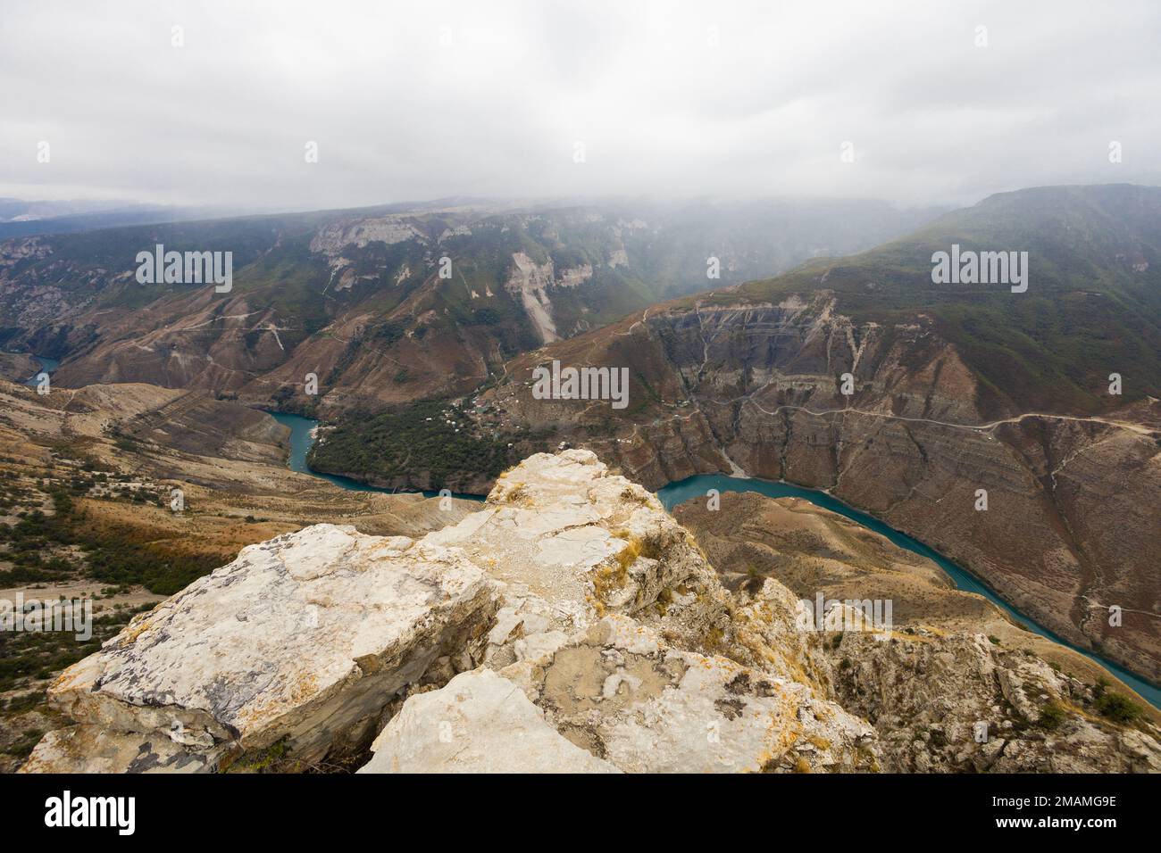 Sulak canyon. One of the deepest canyons in the world and the deepest ...