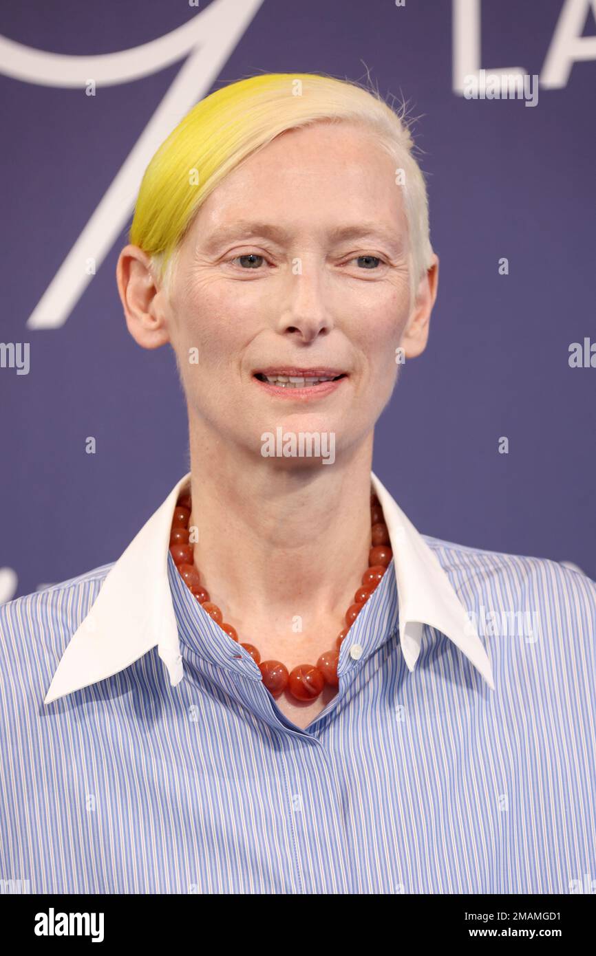 Tilda Swinton poses for photographers at the photo call for the film ...