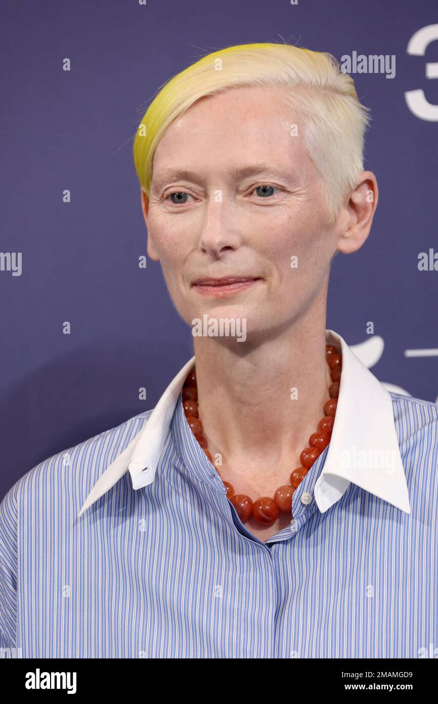 Tilda Swinton poses for photographers at the photo call for the film ...