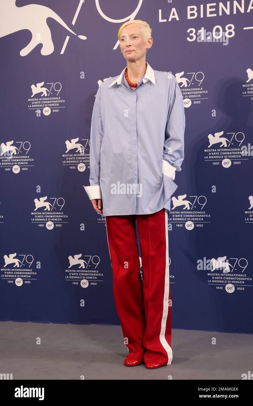 Tilda Swinton poses for photographers at the photo call for the film ...