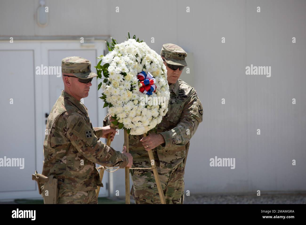 U.S. Army Col. Brian Ducote and Command Sgt. Maj. Mark A. Eckstrom ...