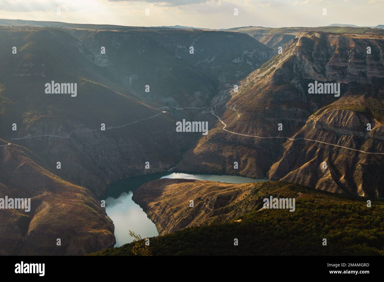 Sulak canyon. One of the deepest canyons in the world and the deepest ...