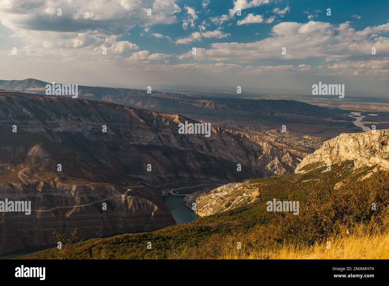 Sulak canyon. One of the deepest canyons in the world and the deepest ...
