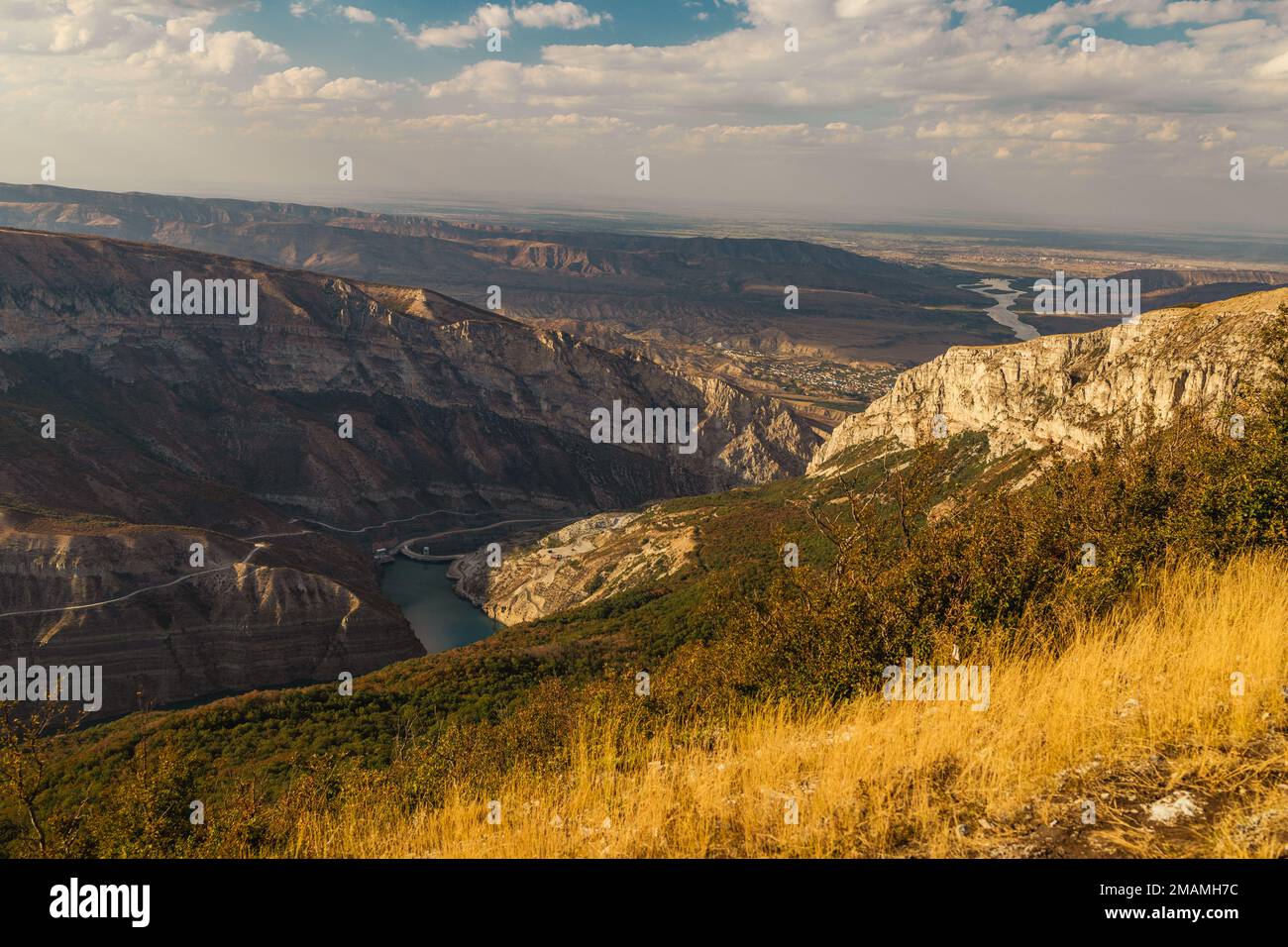 Sulak canyon. One of the deepest canyons in the world and the deepest ...
