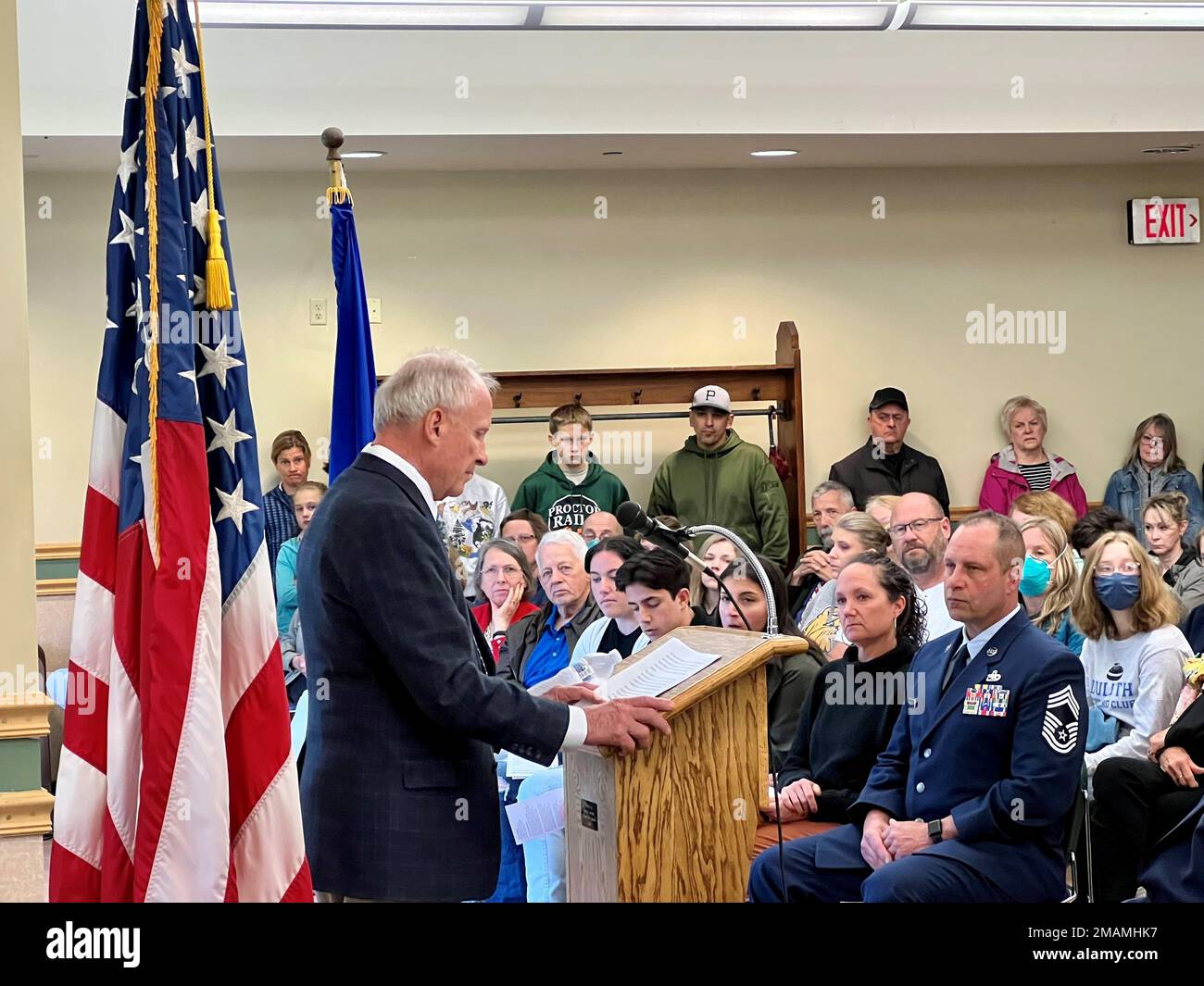 Retired Brig. Gen. Kenneth J. Stromquist provides keynote remarks at ...