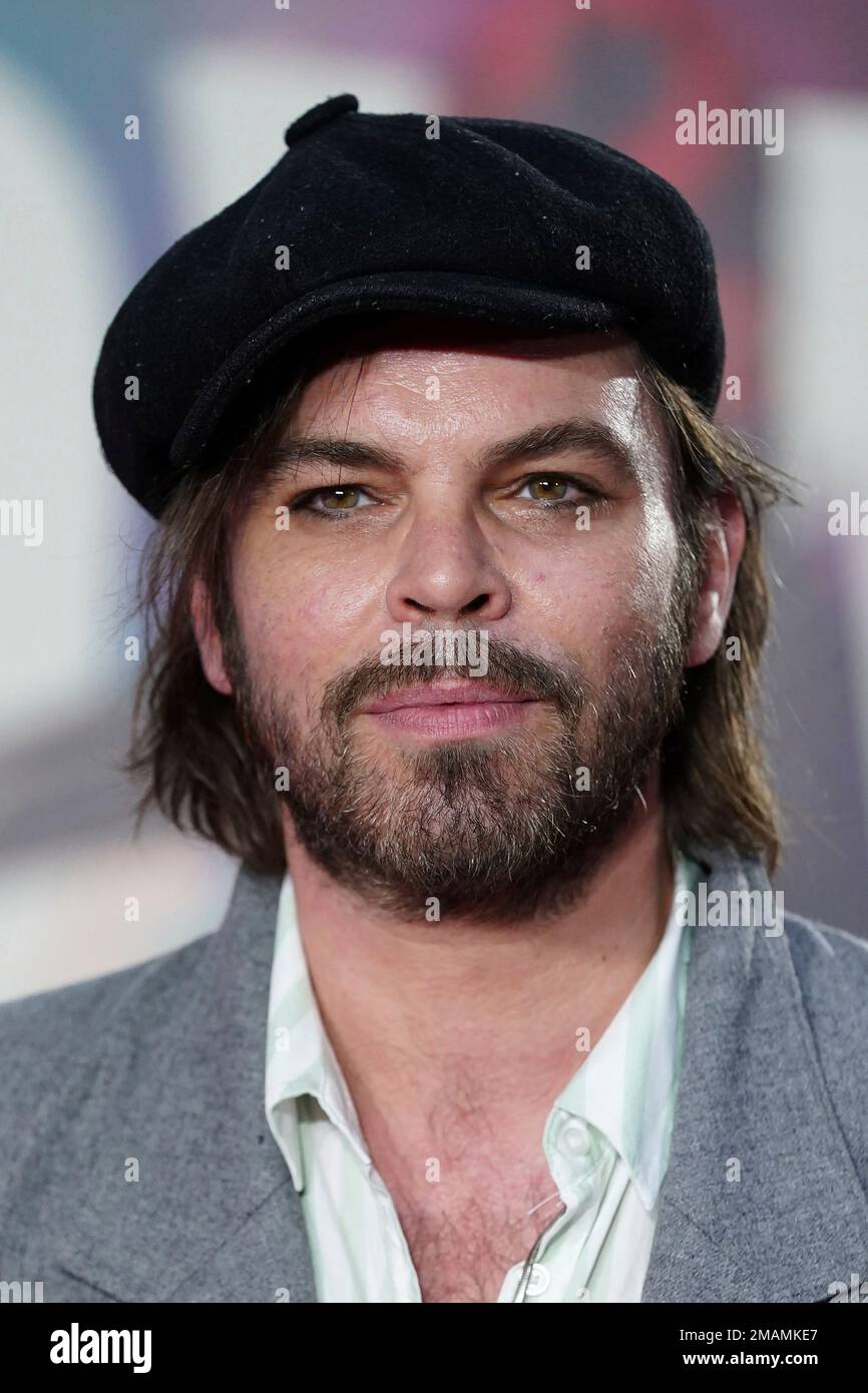 Gaz Coombes poses for photographers upon arrival at the London premiere ...