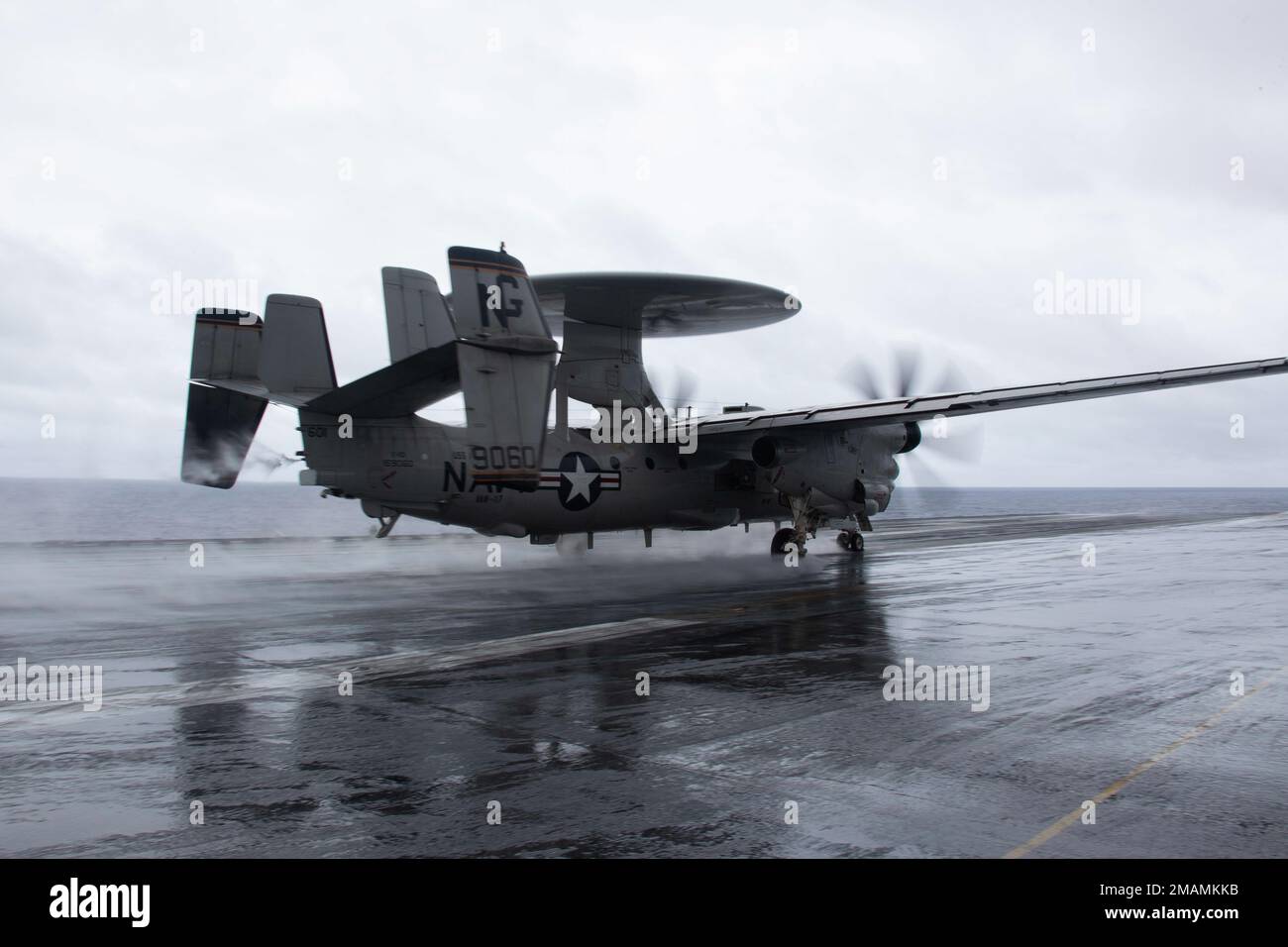 PHILIPPINE SEA (May 30, 2022) An E-2D Hawkeye, assigned to the ...