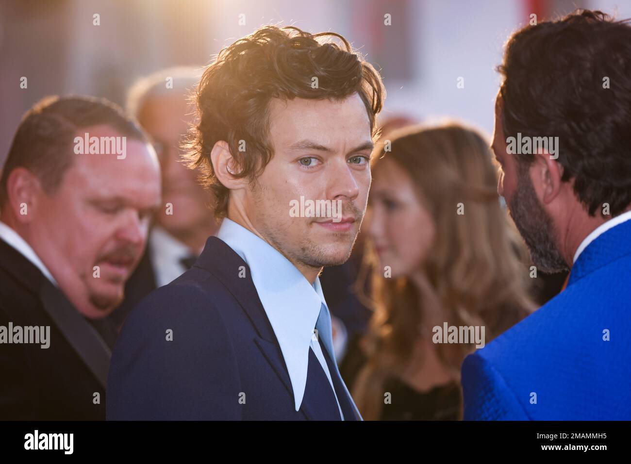 Harry Styles poses for photographers upon arrival at the premiere of ...