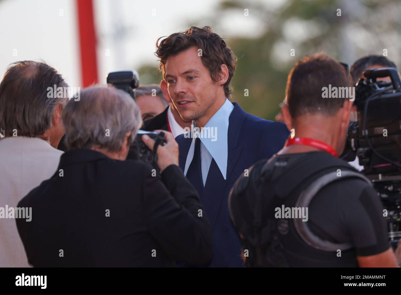 Harry Styles poses for photographers upon arrival at the premiere of ...