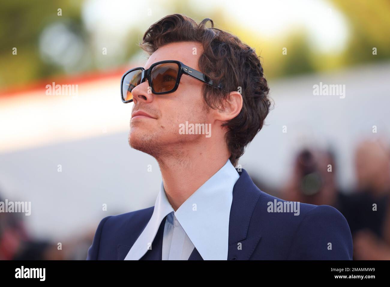 Harry Styles poses for photographers upon arrival at the premiere of ...