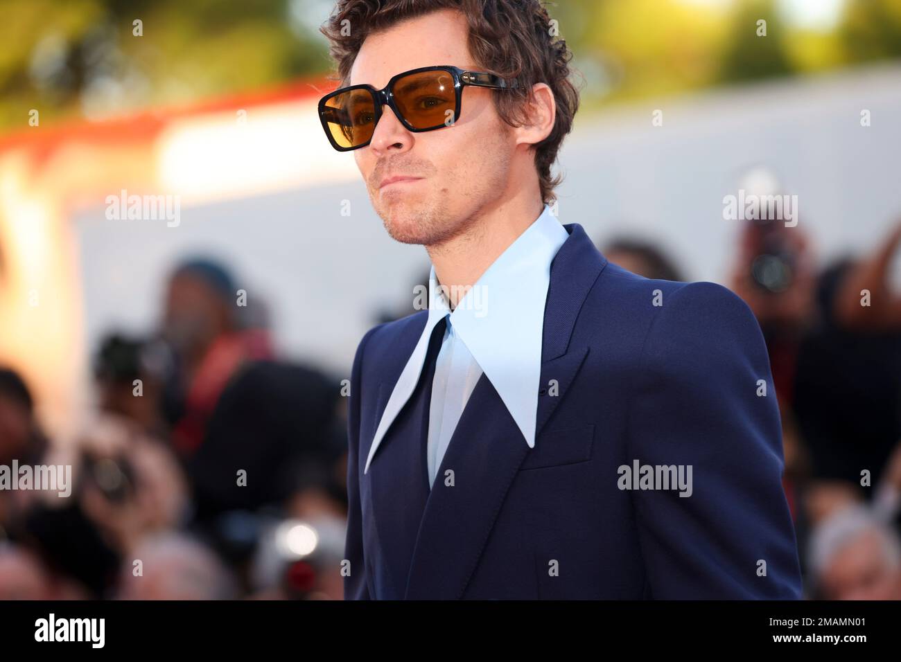 Harry Styles poses for photographers upon arrival at the premiere of ...